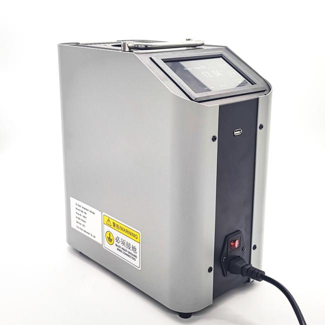 Dry Well Temperature Calibrator front view showing LCD display and control panel