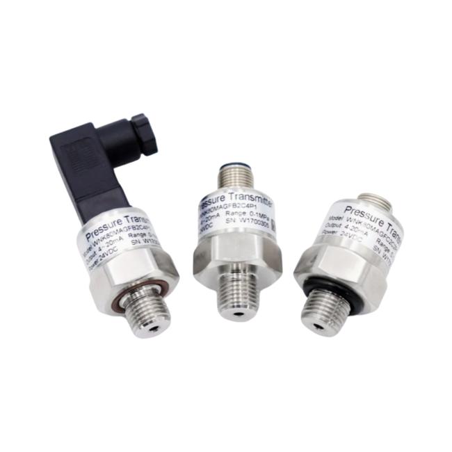 Close-up of PT100 Industrial Pressure Transmitter connections