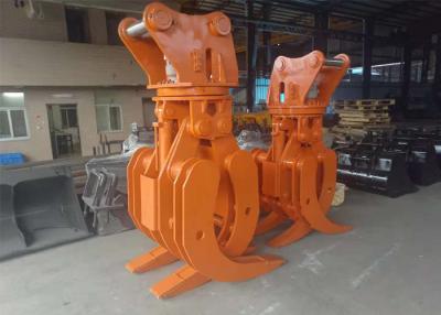 Chine La rotation d'excavatrice de conception de bloc supérieur attaquent la peau d'orange pour la saisie en bois de bois de construction à vendre
