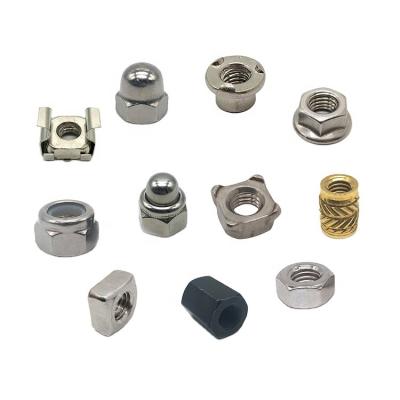 Cina M12 M10 Lug CNC Machining Parts Aluminum Coupling Nut Cashew Locking Spring Nuts Bolts Automotive Accessory Die Cast in vendita