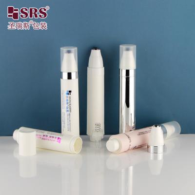 Cina 10ml PP PCR Materiale riciclato Plastica Personalizzazione Stile Stampa Massaggio senza aria Siero oculare 1/3 oz Roll On Bottles in vendita