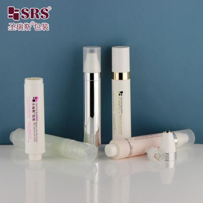 Cina 10ml PP PCR Materiale riciclato Plastica Personalizzazione Stile Stampa Massaggio senza aria Siero oculare 1/3 oz Roll On Bottles in vendita