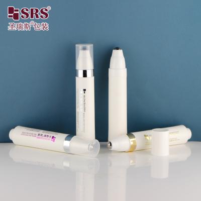 Cina 10ml PP PCR Materiale riciclato Plastica Personalizzazione Stile Stampa Massaggio senza aria Siero oculare 1/3 oz Roll On Bottles in vendita