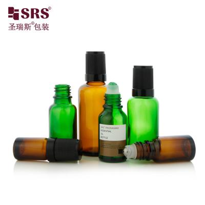 China 5 ml 10 ml 15 ml 20 ml 30 ml 50 ml 100 ml Ambar Claro Azul Verde Rolo de Vidro em Botelha Com Garrafa Sem Fugas à venda