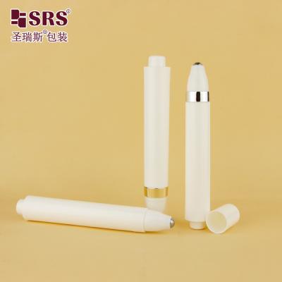 China AY 15ML Injectie Witte Glanzende Matte Afwerking Ronde Pen Vorm Airless Roll On Fles Voor Oogcrème Container Te koop