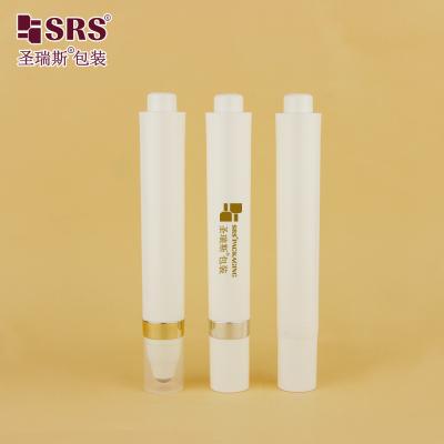 China AY 15ML Injectie Witte Glanzende Matte Afwerking Ronde Pen Vorm Airless Roll On Fles Voor Oogcrème Container Te koop