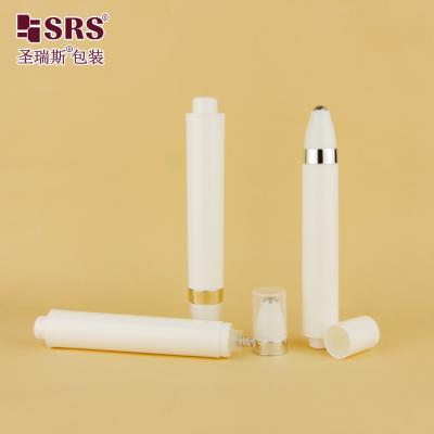 China AY 15ML Injectie Witte Glanzende Matte Afwerking Ronde Pen Vorm Airless Roll On Fles Voor Oogcrème Container Te koop