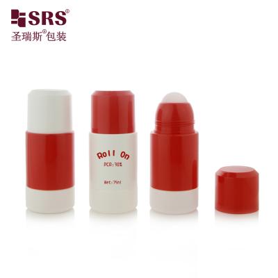 China RPPE 50ml 75ml RPPE Replaceable Plastic Rollerball Containers Ideal for Daily Deodorant Gel & Body Serum Use for sale