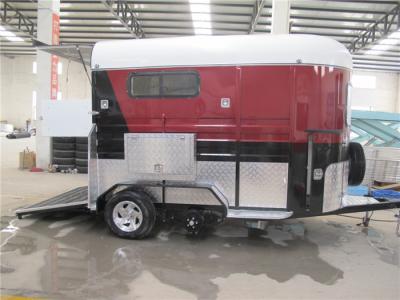 China Straight load 2 horse horse float,horse float made in China,use horse trailer for sale