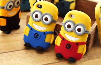 China Anqueue Rubber mobile phone case, despicable me cell phone case, silicon case for iphone 5 for sale
