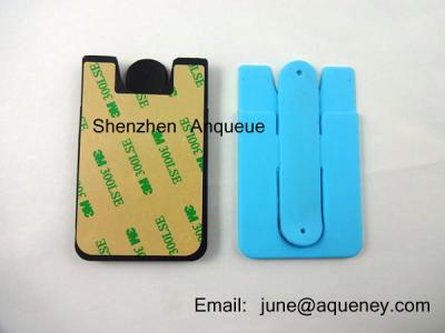 China New Design Hot Selling Silicone Touch Card Holder With Smart Stand for sale