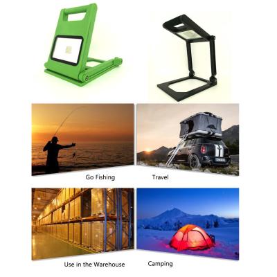 China TOP quality Custom Color CE UL PSE RoHS and SAA 10W Waterproof  Foldable and Rechargeable Led Floodlight for sale