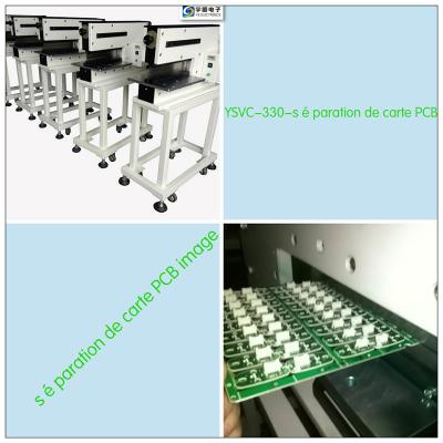 China Poussée de la main Fr4 de la coupe de machine de séparation de carte PCB de Moterized 330mm for sale