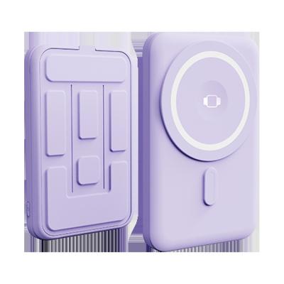 Cina LOGO personalizzato Mini Power Bank 10000mah Caricabatterie magnetiche senza fili PD 20W Batterie Fast Charger Powerbank Wireless per telefono in vendita