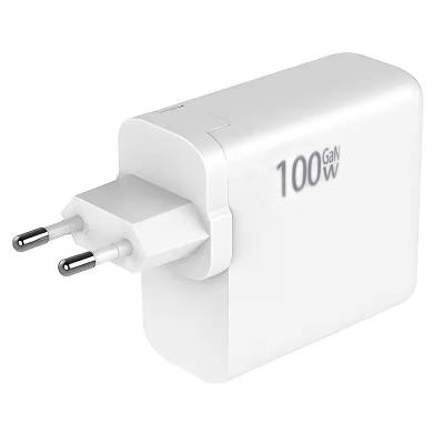 China 100w USB C-oplader 2 Pd 100W 30W Type C Qc 3.0 2 USB-poort Supersnel opladen Mobiele telefoon Thuis aansluiting Reis adapter Wandoplader Te koop