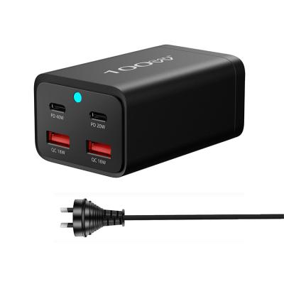 China XZH tot en met 100W Totale USB PD Powder Fast Charging Charger 100W PD GaN 4-Port Type-C USB-C Charger Te koop