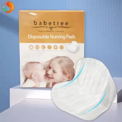 China OEM Nurse Paper Pad Adhesive Non Slip Disposable Feeding Absorbent Nursing Breast Pads For Breast Feeding for sale