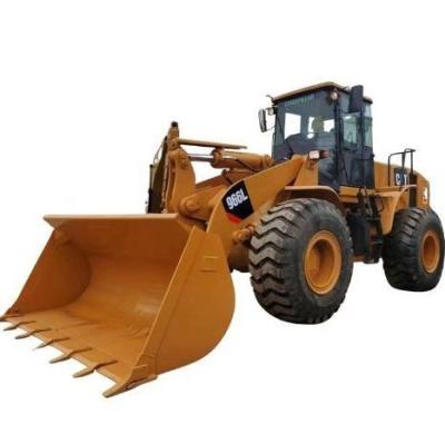 중국 사용 된 캐터필러 전륜 로더 966L 4x4 드라이브와 2.4CBM 버킷 용량 판매용