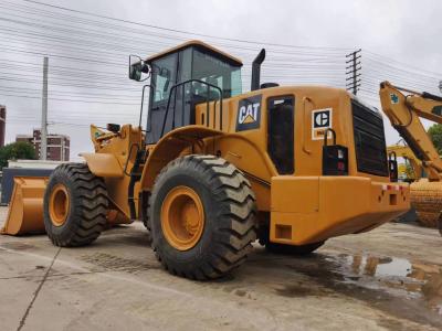 중국 사용 된 캐터필러 전륜 로더 966L 4x4 드라이브와 2.4CBM 버킷 용량 판매용