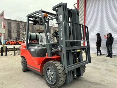 중국 1150mm 포크 길이 3 단계 마스트 LPG / 가솔린 3.5 톤 포크 픽터 판매용