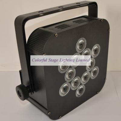 China 12X10W 4 en 1 radio y luz plana con pilas del par del LED en venta