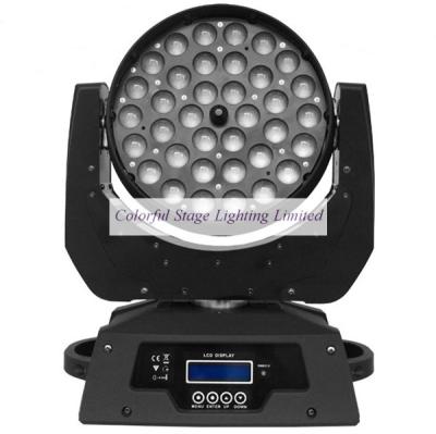 China High quality CE RoHs 36 x 10W RGBW Zoom LED Moving Head Wash Light for sale
