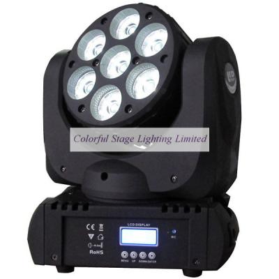China Luz principal móvil del haz con mejores ventas de 7x12W OSRAM RGBW 4in1 LED en venta