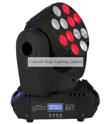 China 12x10W RGBW 4 en 1 cabezas móviles del haz LED en venta