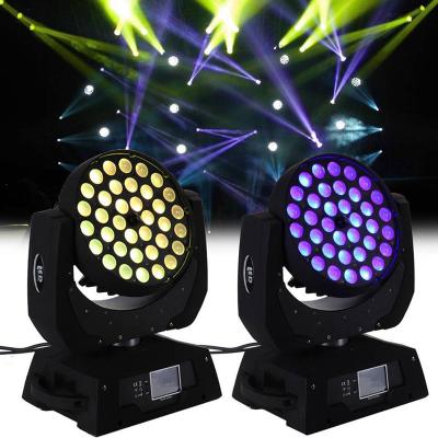 China CE RoHs Free Shipping High quality 36pcs RGBWA/RGBWA UV LED Moving Head Wall Washer for sale