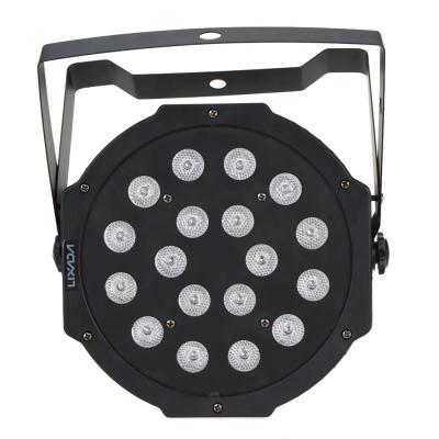 China China mini LED par de barato 18 x 3W RGB puede par plástico del LED puede en venta