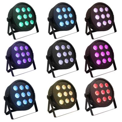 China Canal DMX RGBW 4 de Guangzhou 9*10W 8 del envío gratis en 1 luz delgada barata del par del LED en venta