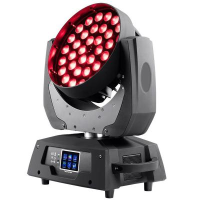 China CE RoHs Free Shipping High quality 36X18W RGBWA+UV 6 in 1 Professional Moving Head Wash Fixture with Zoom for sale