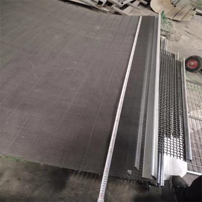 China High Grade New Design Hooked Woven Crimped Wire Vibrating Screen Mesh for Coal Mine Square Woven Wire Mesh for sale