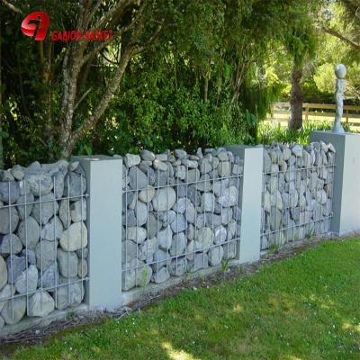 hot dipped galvanized 50x50mm Retaining gabion wall baskets