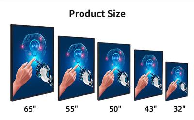 China USB Interface New 1080P 4K Capacitive Touch Screen Panel for 32 43 50 55 65 Inch Touch Screen Display Interactive Kiosk Monitor for sale