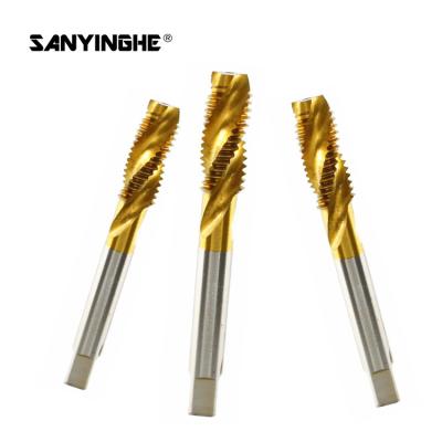 Cina Rubinetto di spillatura di placcaggio di titanio d'acciaio ad alta velocità di Chip Removal Tap Yellow High-Performance del rubinetto di vite della macchina in vendita