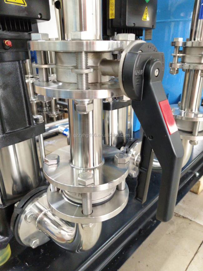Twin variable speed constant pressure system for pumping water from river, durable booster pump set