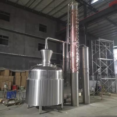 中国 ミニ アルコール ウォッカ ウィスキー ジン ブランデー ステンレス 鉄銅の鍋付き ウィスキー蒸留機 販売のため