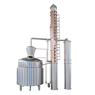 中国 4000リットル 赤銅ウォッカ ウィスキー アルコール蒸留装置 高生産性 販売のため