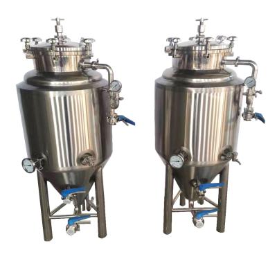 Cina Minifermentatore di birra in acciaio inossidabile da 100L per piccoli birrifici nella produzione di bevande alimentari in vendita