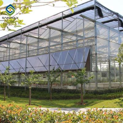 Κίνα 6m φυτική πολυ έκταση θερμοκηπίων γυαλιού εγκαταστάσεων εμπορική ερμητική προς πώληση