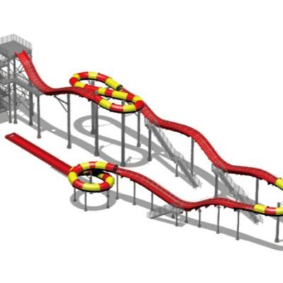 중국 물 공원을 위한 강한 QC 팀 오락 Aquapark 물 용 물 롤러코스터 판매용