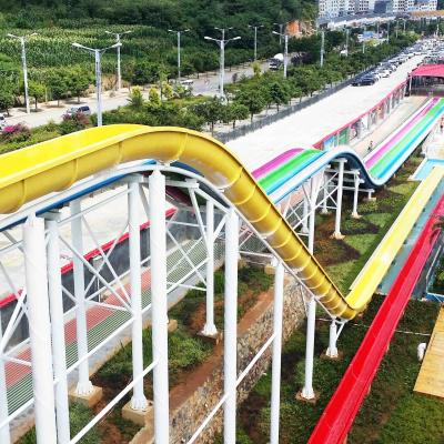 Китай Водные горки общего деталя аквапарк изготовленные на заказ высокоскоростные с емкостью 120 всадников/х продается