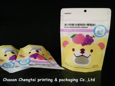 China Transparente levante-se o malote do zíper/levante-se malotes do fechamento do fecho de correr com janela clara à venda
