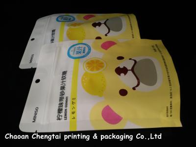 China O produto comestível levanta-se o malote do zíper/impressão portátil de empacotamento do Gravure dos sacos à venda