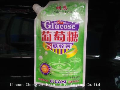 Cina Le borse liquide di stampa di salute con il becco 400g, stanno sui sacchetti per l'imballaggio per alimenti in vendita