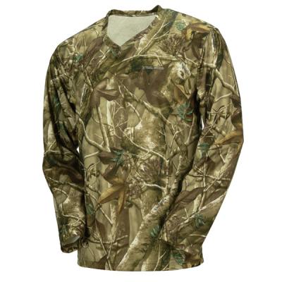 Китай Втулка Camo звероловства длинняя охотясь рубашки Camo, одежда 100% поли охотясь Camo с функцией Wicking продается