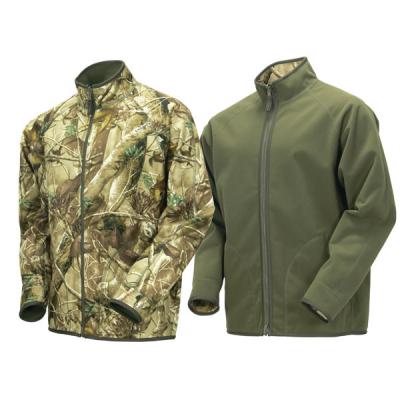 Cina Rivestimento da pesca reversibile multifunzionale idrorepellente di Coverstitch Camo con due tasche laterali in vendita