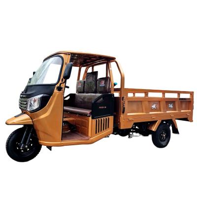 China Geschwindigkeit 200cc Ghana Cargo Dreirad Benzinladen Rikscha mit hydraulischer Hinterbremse zu verkaufen