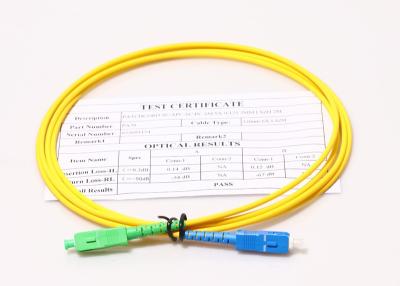 Cina Sc/APC di FTTH cavo di toppa a fibra ottica del saltatore di millimetro 0.9mm dello sx del cavo a toppa UPC/dello Sc in vendita